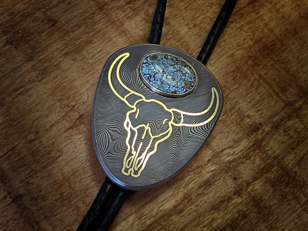 Bison Skull Bolo – Peter W Gilroy Designs
