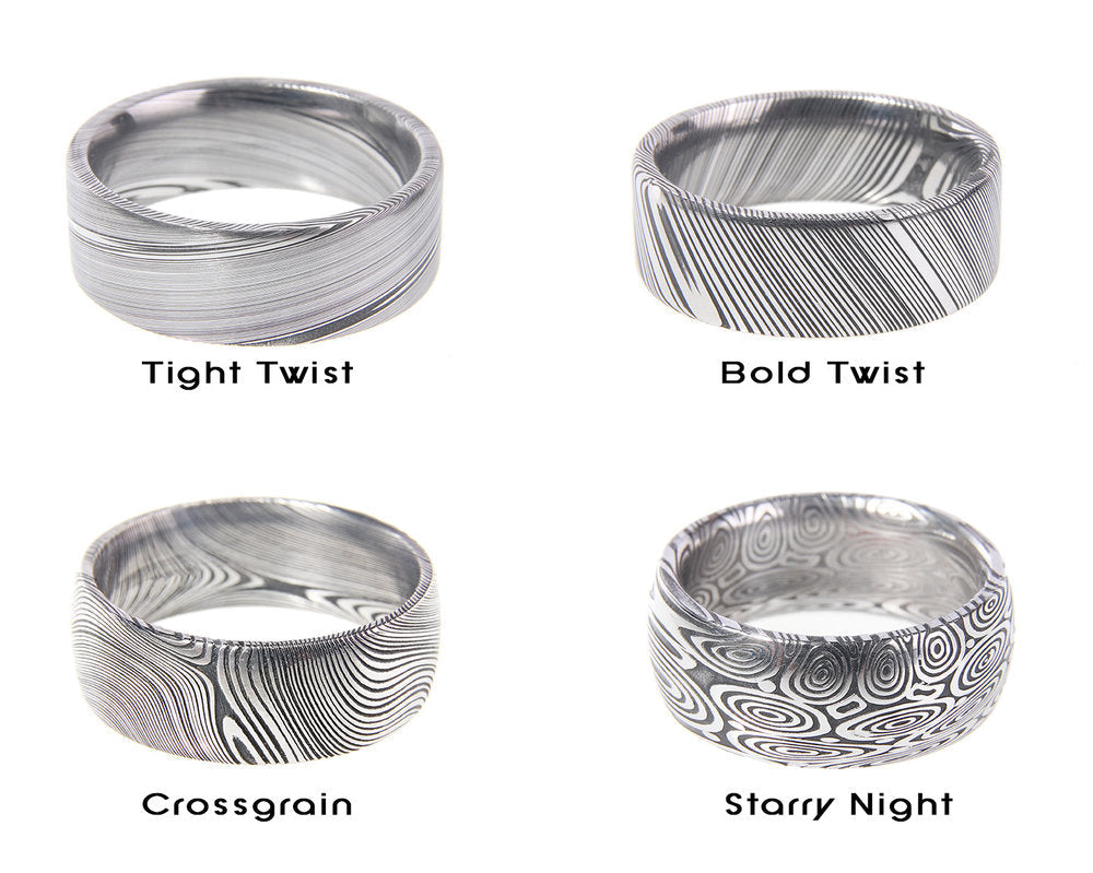 Low Dome Damascus Band – Peter W Gilroy Designs